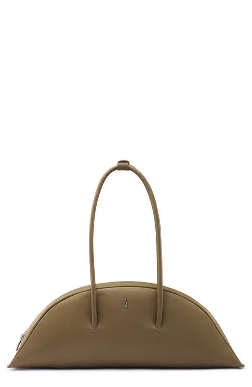 BEHNO Laverne Leather Bowler Bag - Palm