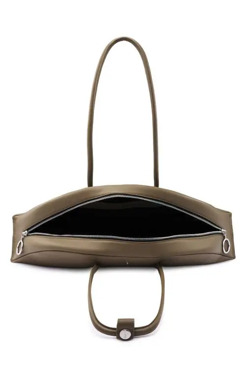 BEHNO Laverne Leather Bowler Bag - Palm
