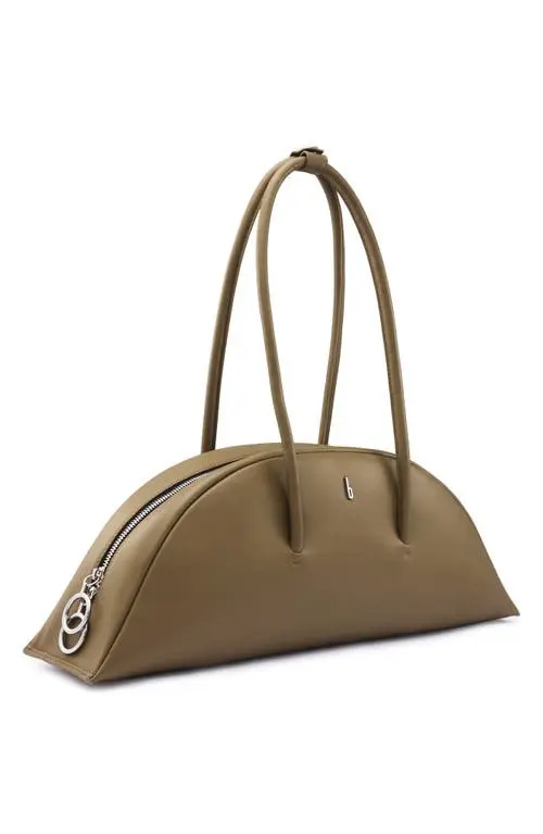 BEHNO Laverne Leather Bowler Bag - Palm
