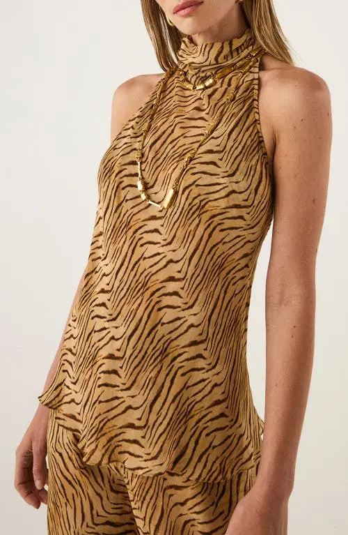 VIX PAULA HERMANNY Ro Semisheer Halter Cover-up Top