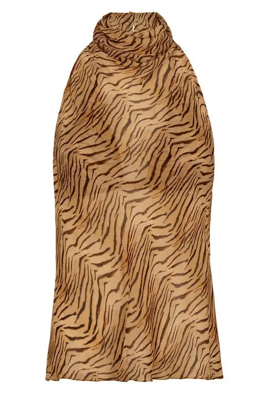VIX PAULA HERMANNY Ro Semisheer Halter Cover-up Top