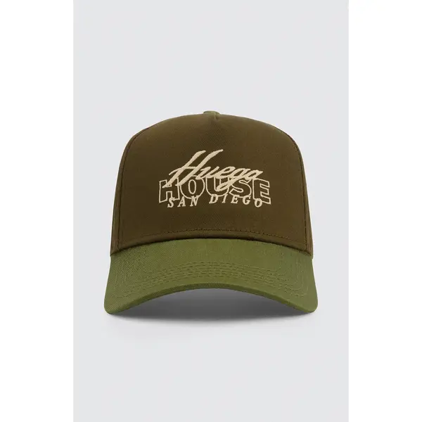 HUEGA HOUSE Ophav Trucker Hat - Moss & Olive