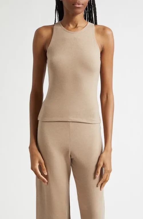 LESET Lauren Scoop Neck Tank - Sable