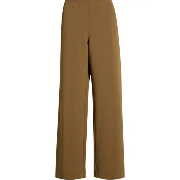 LESET Arielle Crepe Wide-leg Pants - Tortoise