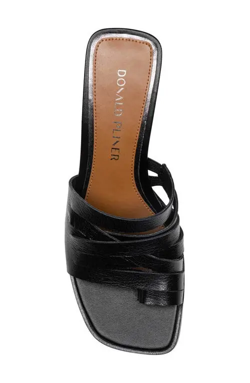 DONALD PLINER Dayvi Toe Loop Sandal - Black