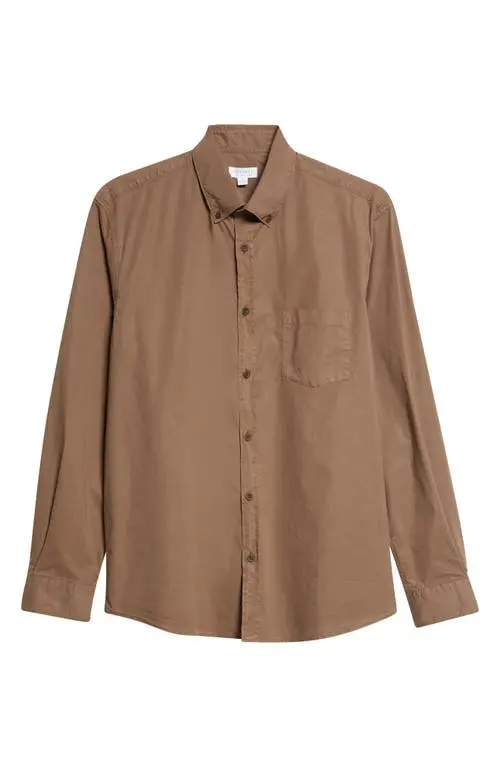 Sunspel Soft Stretch Poplin Button-down Shirt