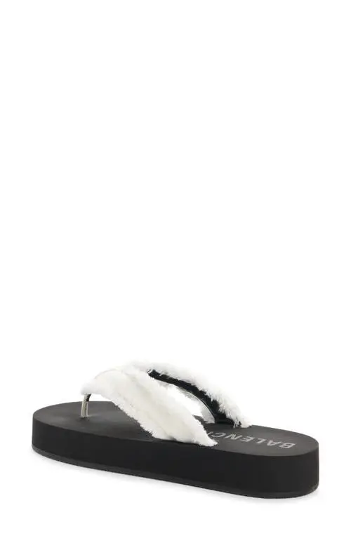 Balenciaga Jet Lag Platform Flip Flop - White
