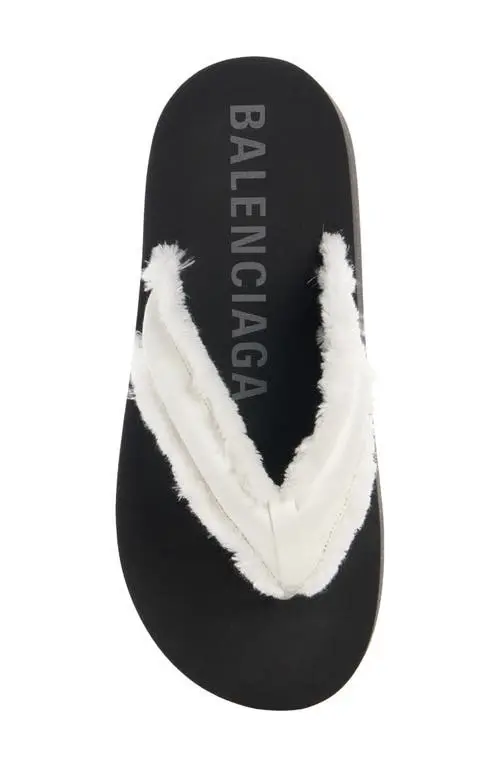 Balenciaga Jet Lag Platform Flip Flop - White