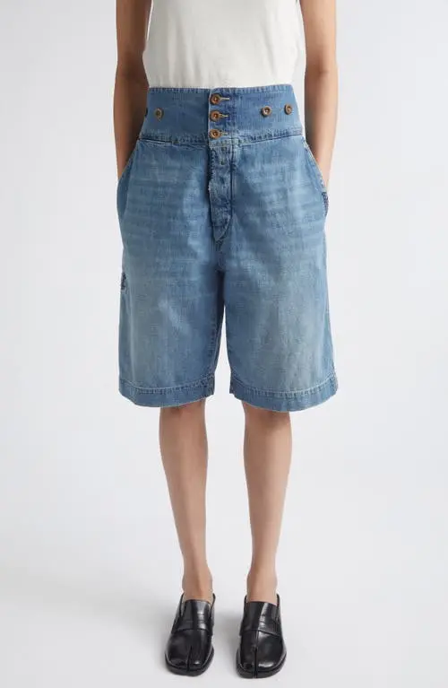 MAISON MARGIELA Relaxed Fit Denim Bermuda Shorts