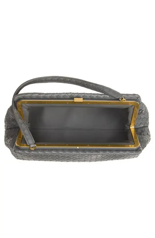 Bottega Veneta 1998 Intrecciato Leather Handbag - 1695 Obsidian Grey-bv