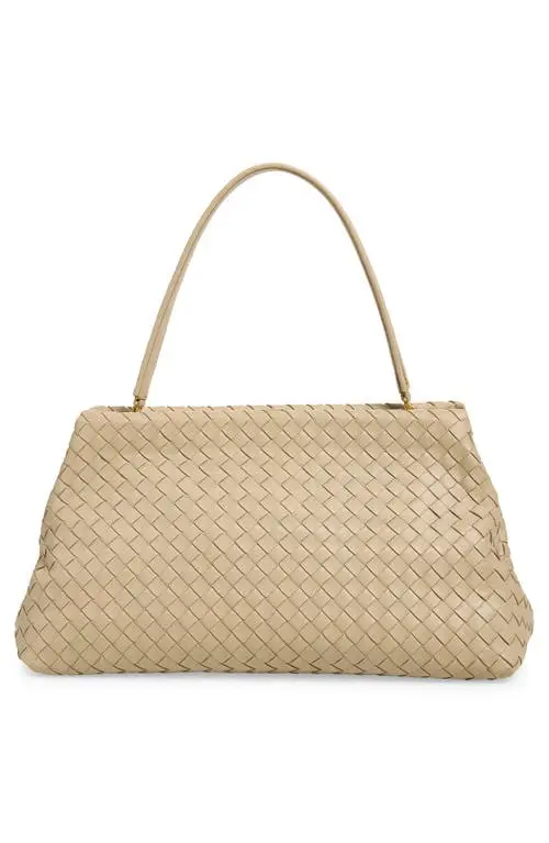 Bottega Veneta 1998 Intrecciato Leather Handbag - Ecru