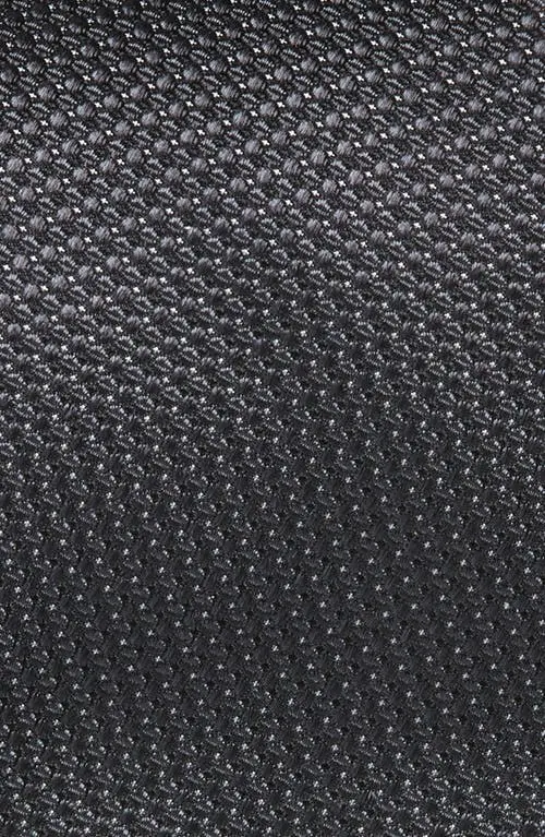 Nordstrom Geometric Silk Neck Tie - Black