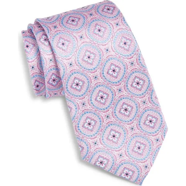 Nordstrom Medallion Silk Neck Tie - Pink