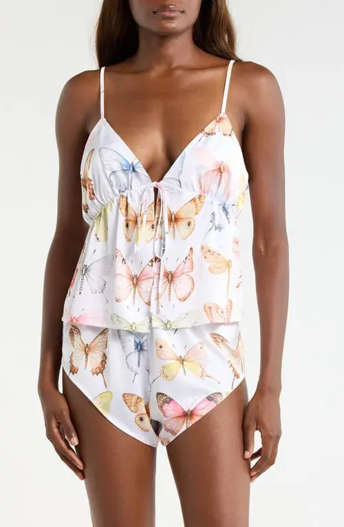 KILO BRAVA Print Camisole & Shorts Set - Pastel Wings