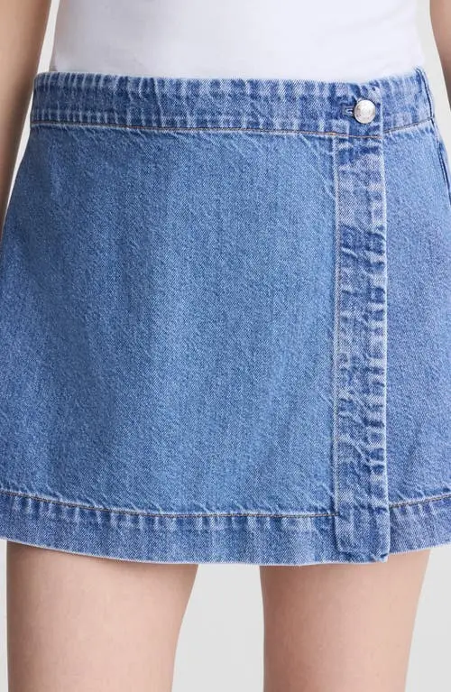 Madewell Denim Wrap Mini Skort