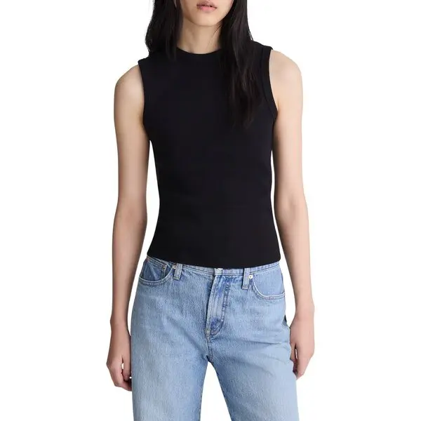 Madewell 90s Shell Tank - Jet Black