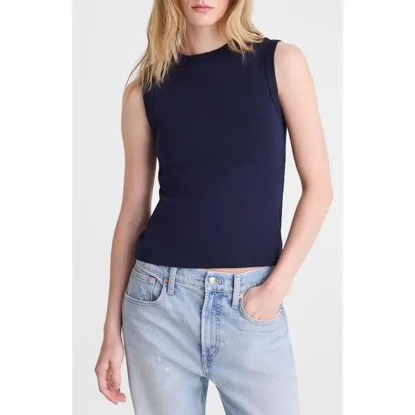 Madewell 90s Shell Tank - Midnight Navy