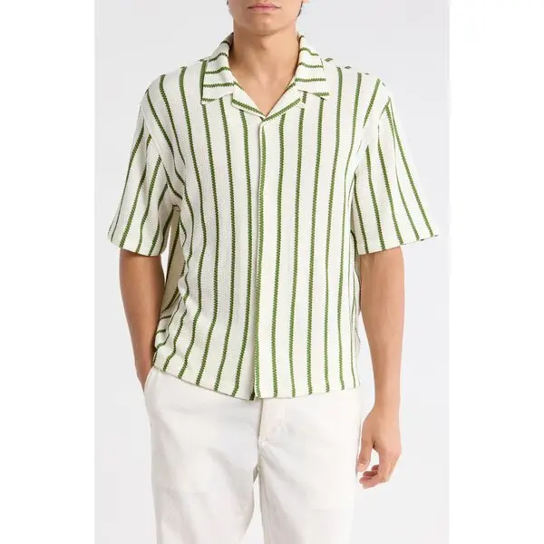 PACSUN Naz Stripe Camp Shirt