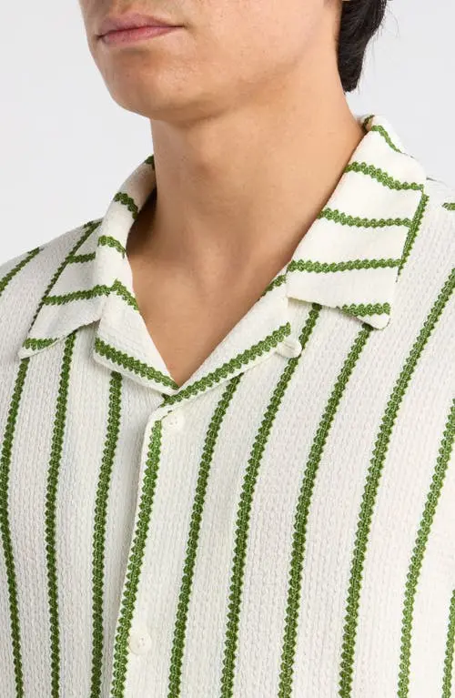 PACSUN Naz Stripe Camp Shirt