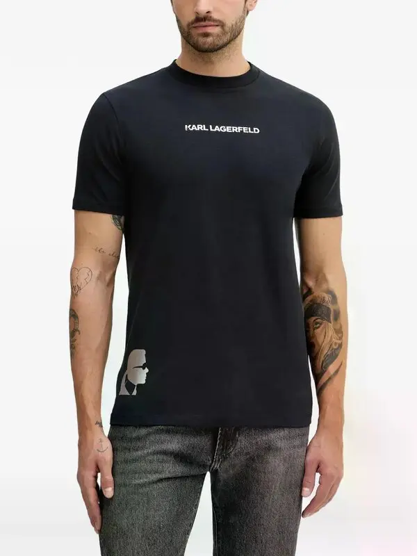Karl Lagerfeld Logo-print T-shirt - Blue