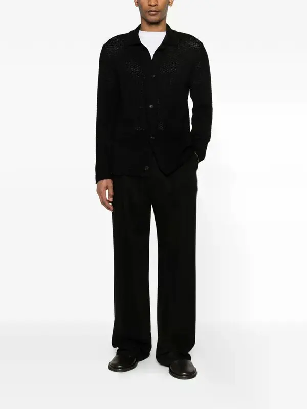 Tagliatore Buttoned Knitwear - Black
