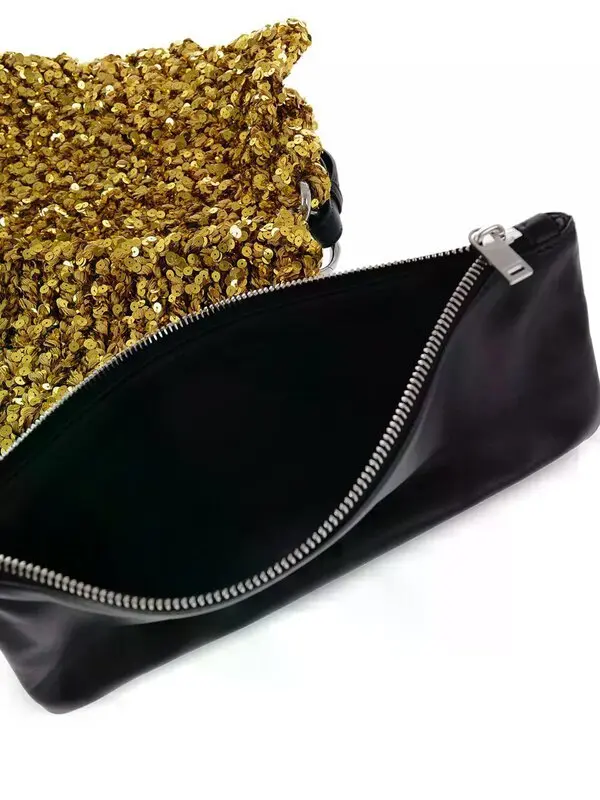 JIL SANDER Sequin-embellished Shoulder Bag