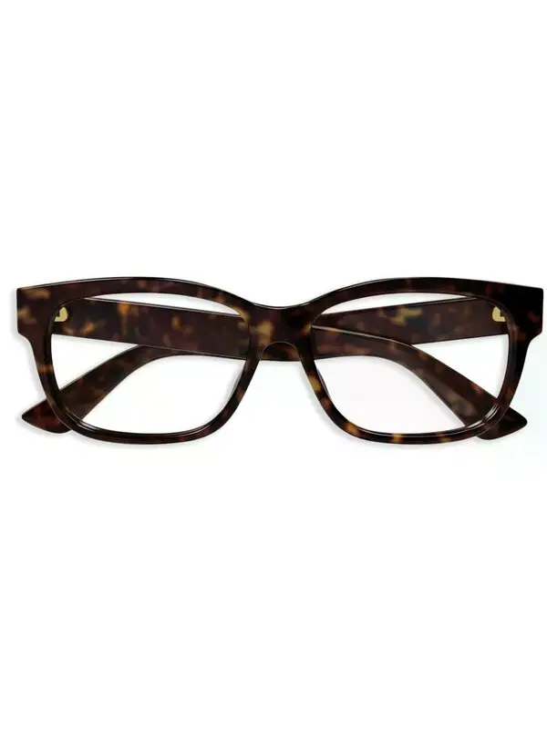Gucci Square-frame Glasses - Brown