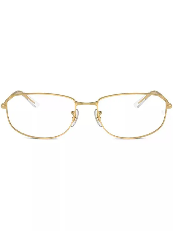 Ray-ban Oval-frame Glasses - Gold