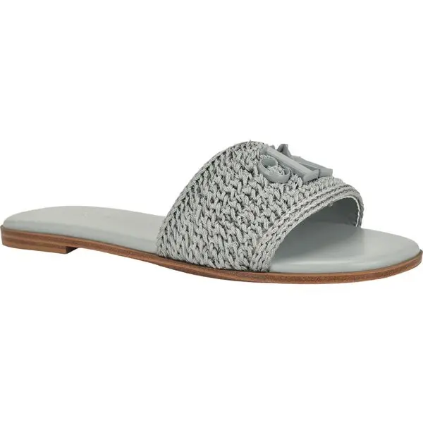 Calvin Klein Kamine Slide Sandal - Light Blue Woven