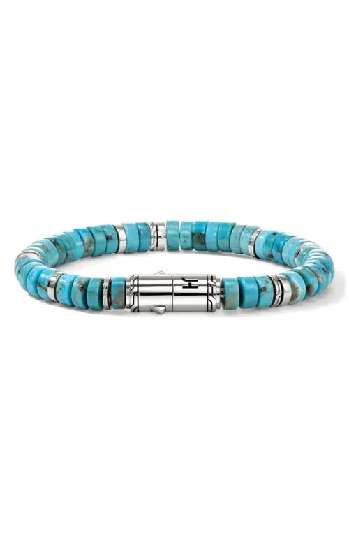 John Hardy Heishi Beaded Bracelet - Silver
