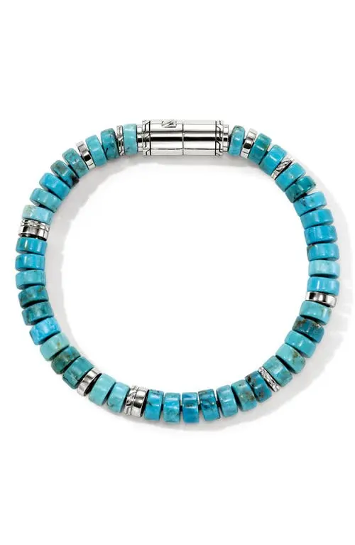 John Hardy Heishi Beaded Bracelet - Silver
