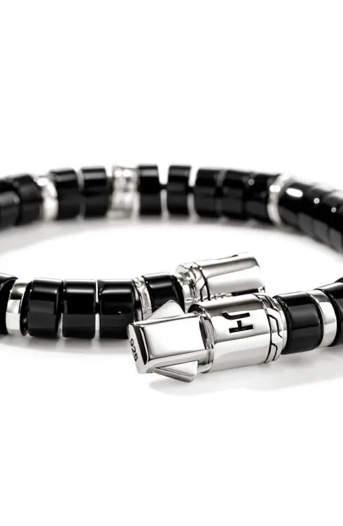 John Hardy Heishi Beaded Bracelet - Silver