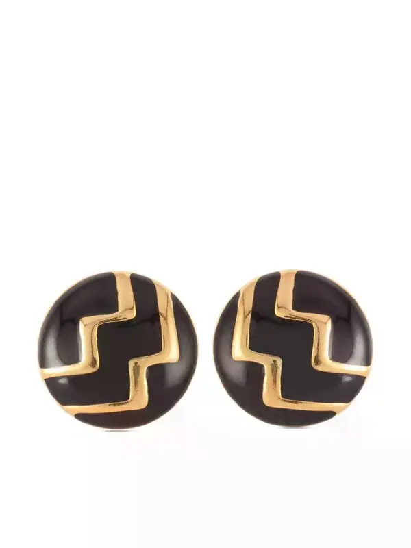 SUSAN CAPLAN 1980 Monet Stud Earrings - Gold