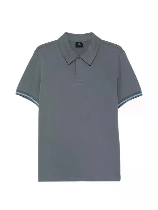 Paul Smith Striped-detail Polo Shirt - Blue