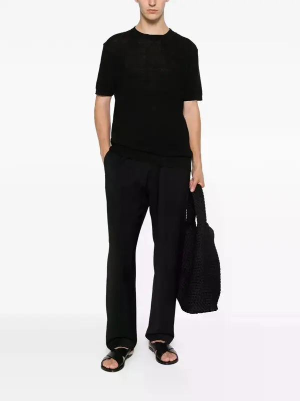 Barena Venezia V-neck Rib Knit T-shirt