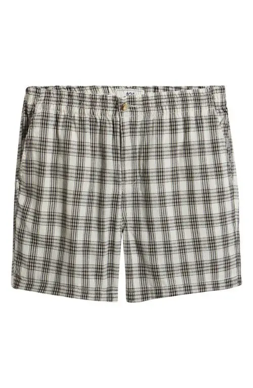 925 ORIGINALS Plaid Elastic Waist Shorts