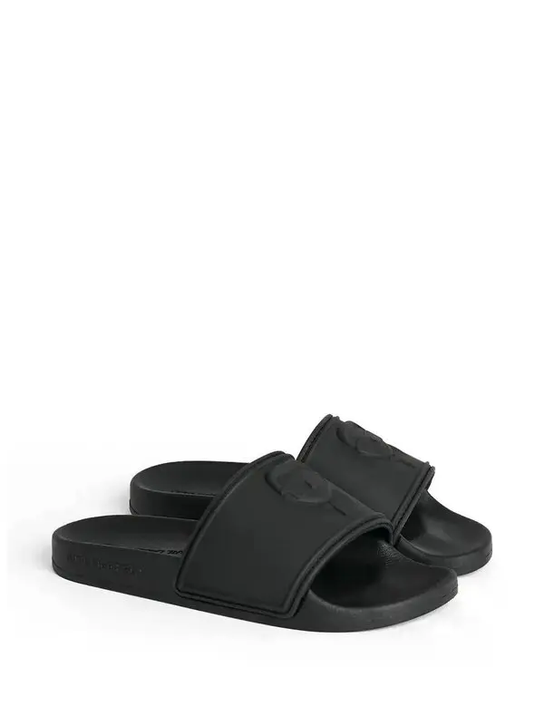 Karl Lagerfeld Kondo 2.0 Embossed Slides - Black