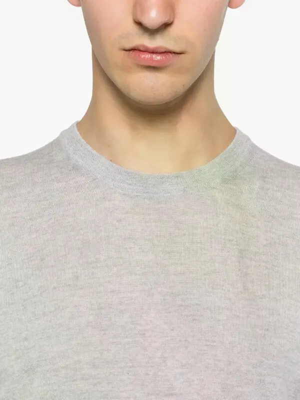 Tagliatore Crew Neck Jumper - Grey