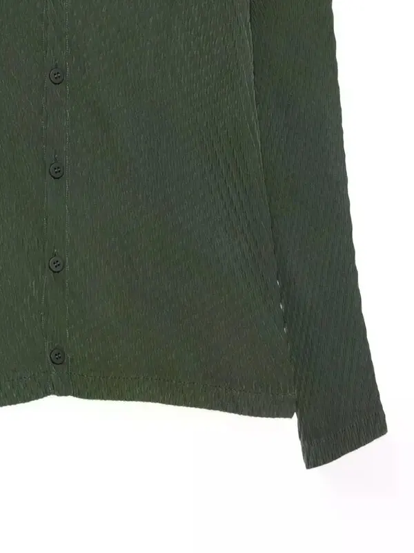 Issey Miyake Pleated-effect Cardigan