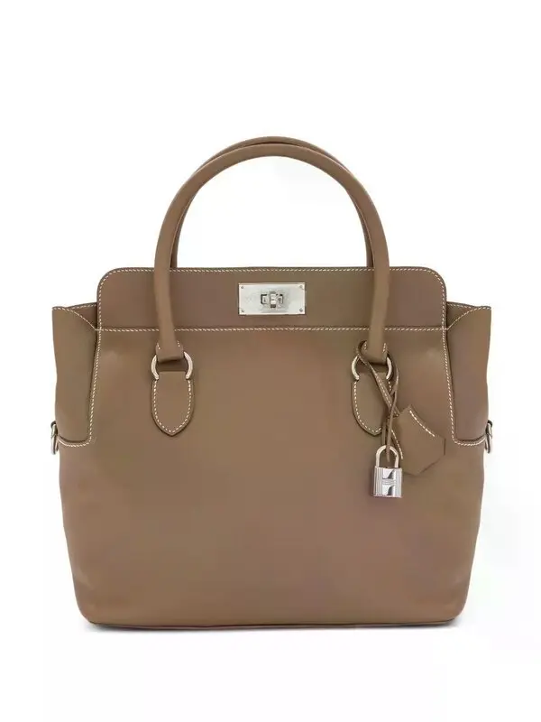 Hermès 2010s Swift 26 Etoupe Phw Toolbox Handbag - Neutrals