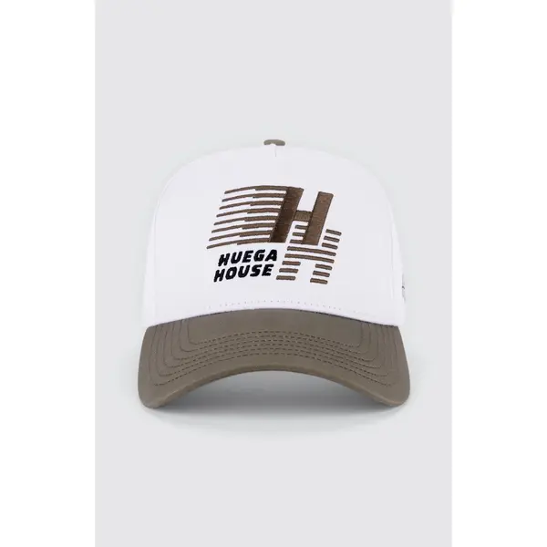 HUEGA HOUSE Legacy Baseball Cap - Cement & White