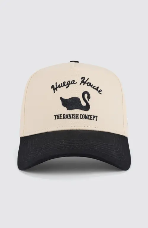 HUEGA HOUSE Swan Baseball Cap - Black & Natural