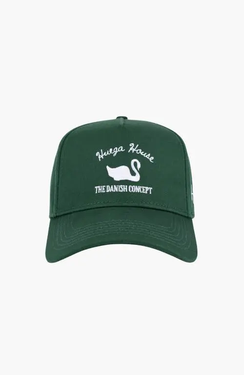 HUEGA HOUSE Swan Baseball Cap - Forest Green