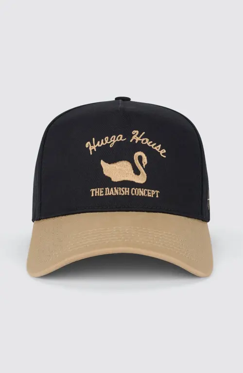 HUEGA HOUSE Swan Baseball Cap - Khaki & Black