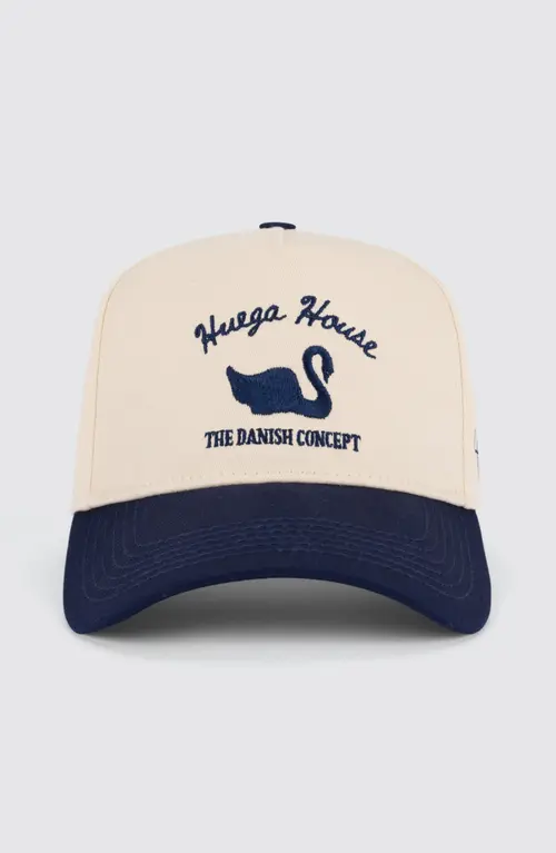 HUEGA HOUSE Swan Baseball Cap - Navy & Natural
