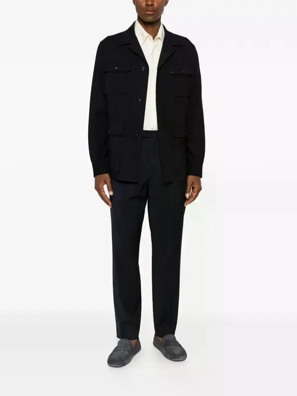 Tagliatore Flap-pocket Jacket - Blue