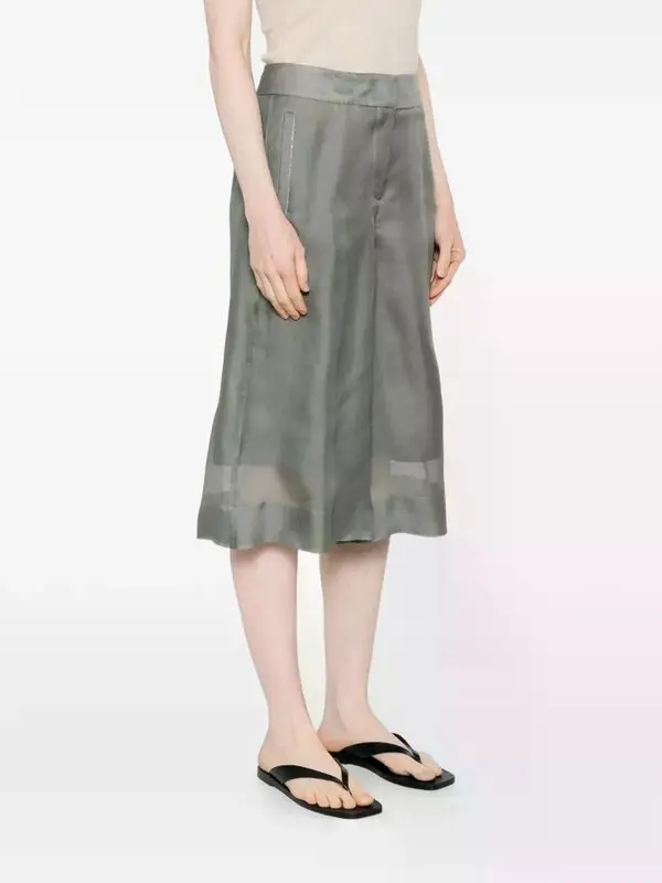 Peserico Bead-trim Cropped Trousers