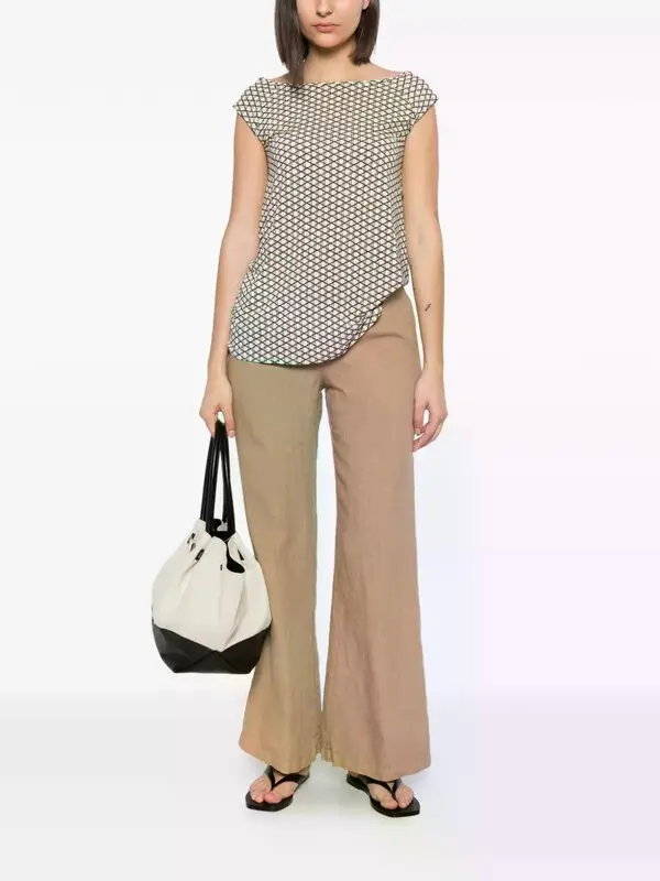 SIYU Geometric-pattern Blouse