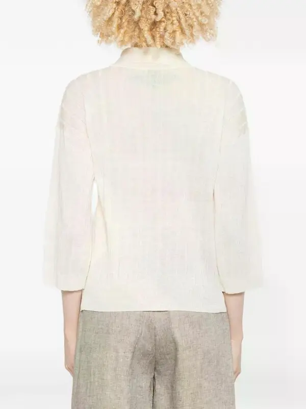 Peserico Ribbed-knit Cardigan - Neutrals