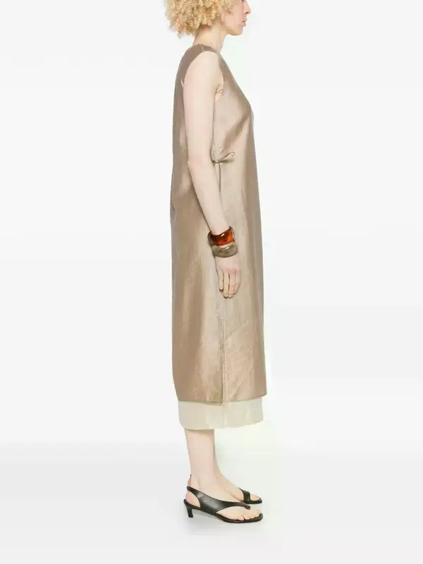 Peserico Sleeveless Midi Dress - Neutrals